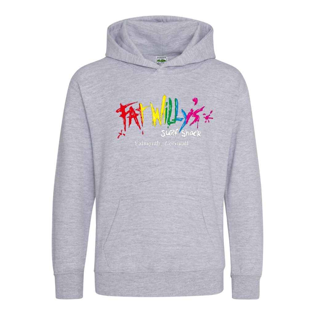 Kids Grey Hoodie - Fat Willy's - Fat Willy's Cornwall: Cornish surf ...