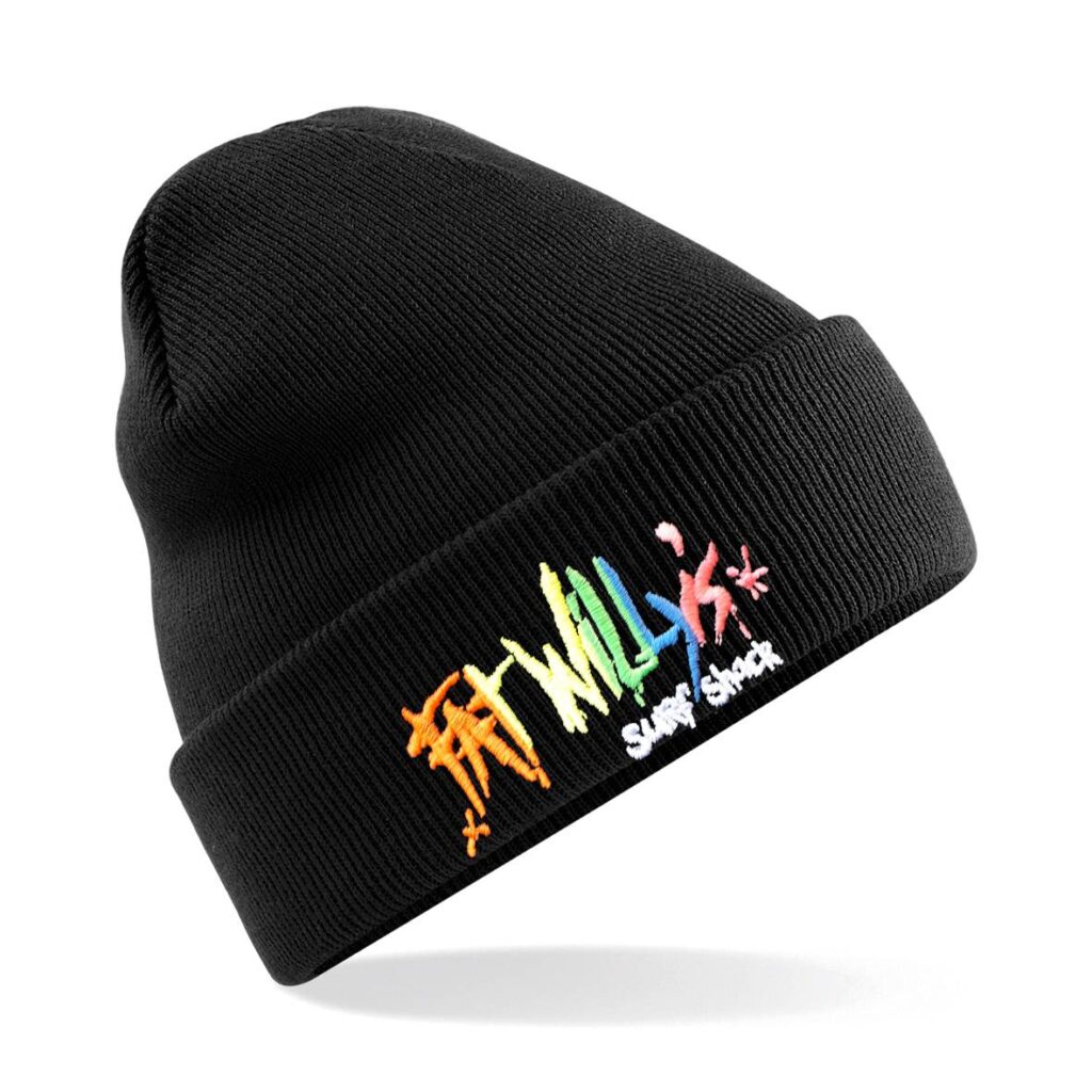 Adult Beanie Hat - Black | Fat Willys Surf Shack Cornwall